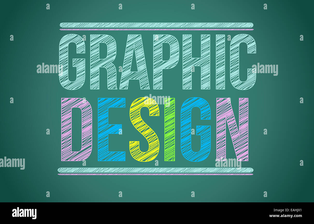 Chalk board with graphic design written Stock Photo - Alamy