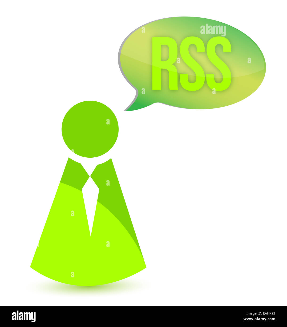 RSS concept illustration design over a white background Stock Photo - Alamy
