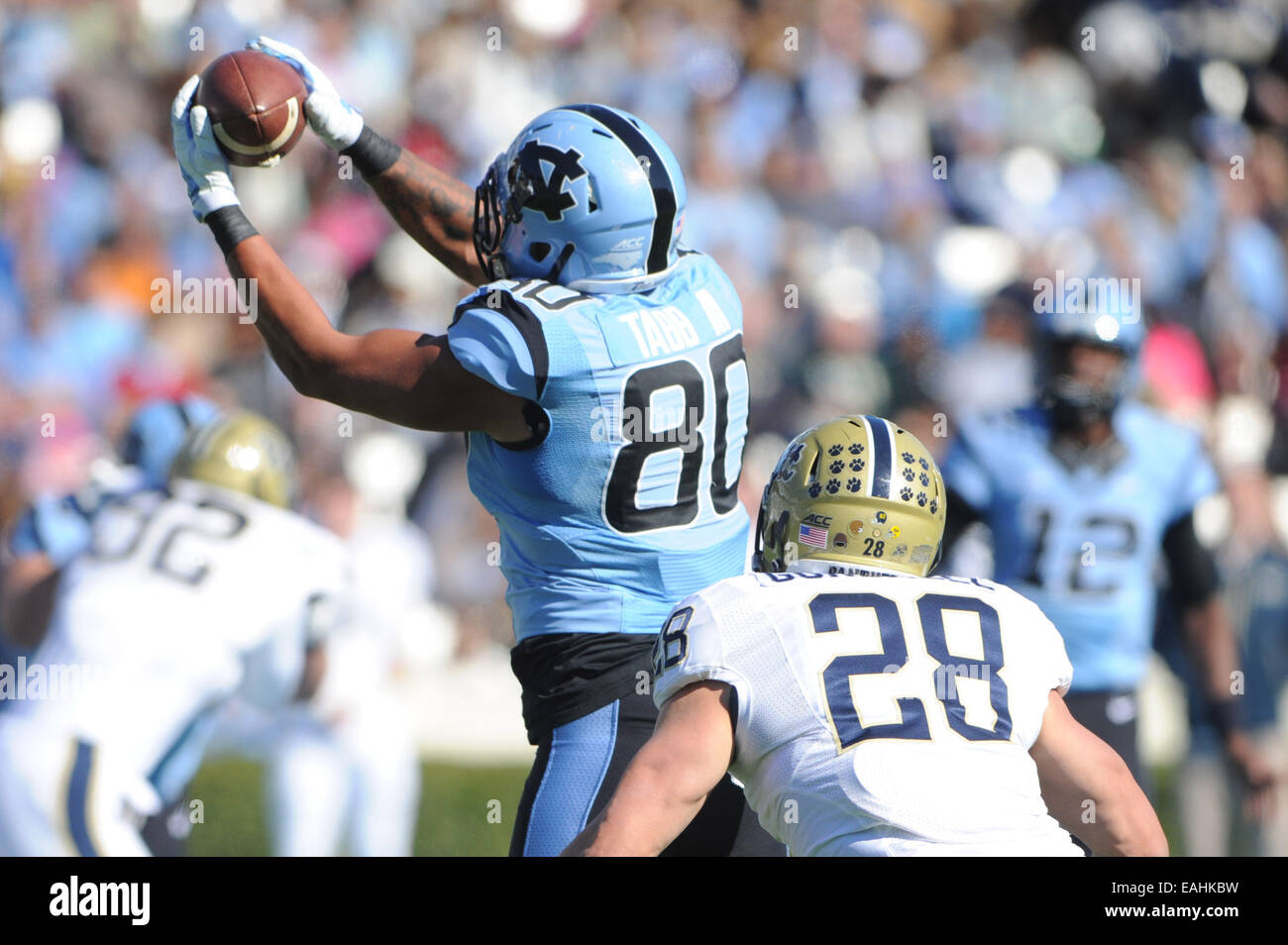 Kenan Memorial Stadium, Chapel Hill, NC, USA. 15th Nov, 2014. North ...