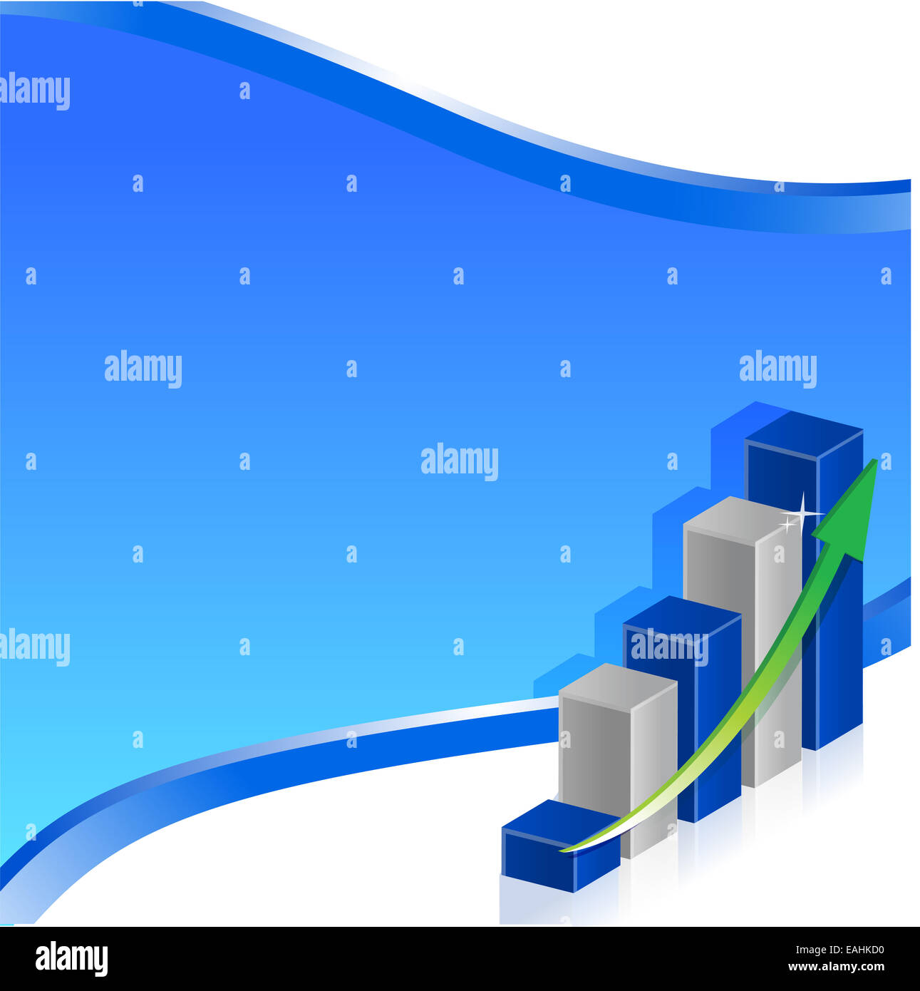 blue business chart background illustration design graphic Stock Photo ...