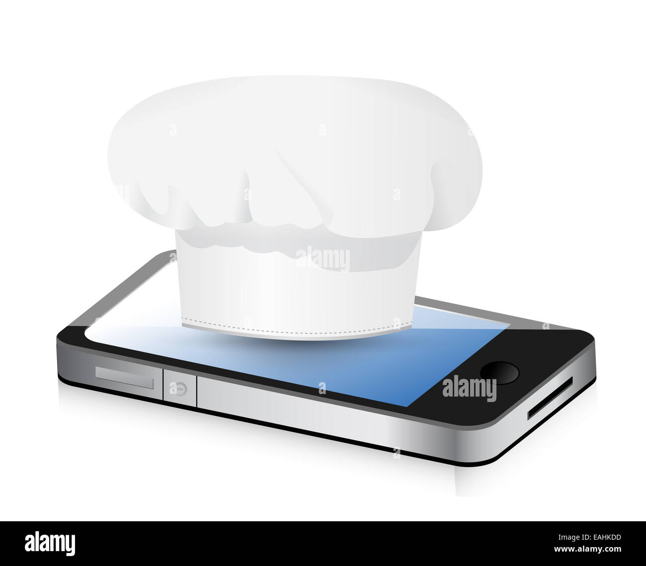 Cooking recipes on your phone Stock Photo - Alamy