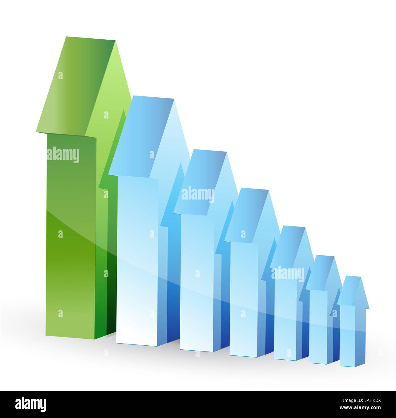 Arrows leader support graph Stock Photo - Alamy