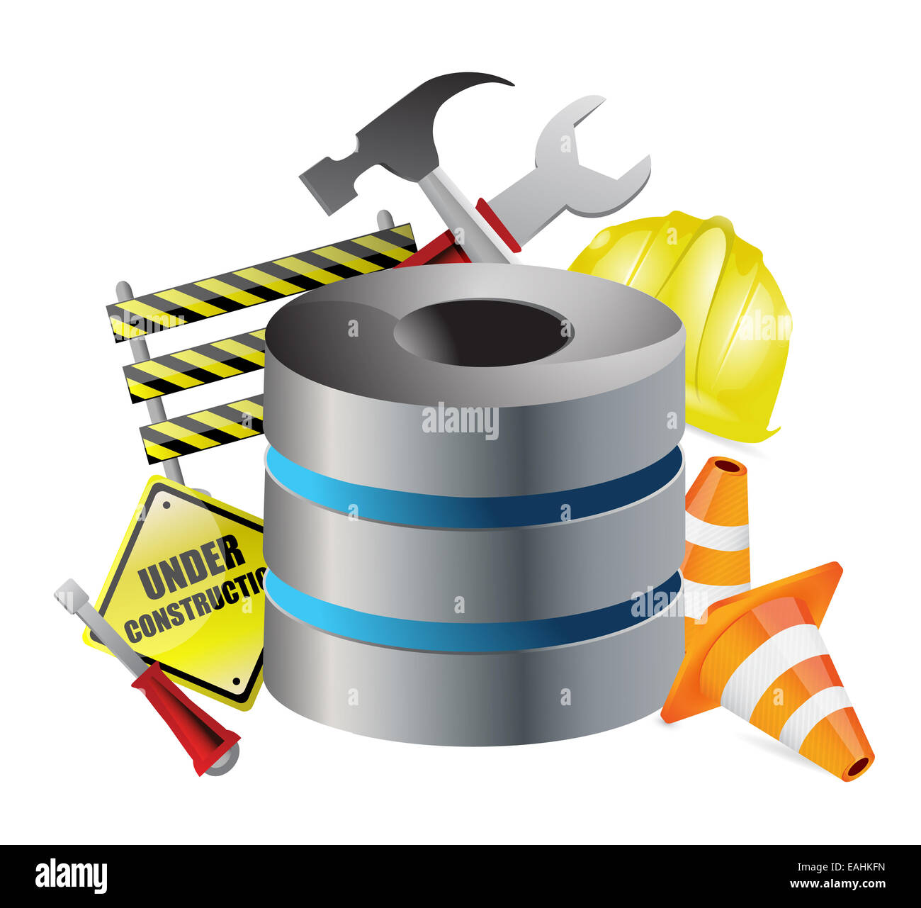 Server under construction concept Stock Photo - Alamy
