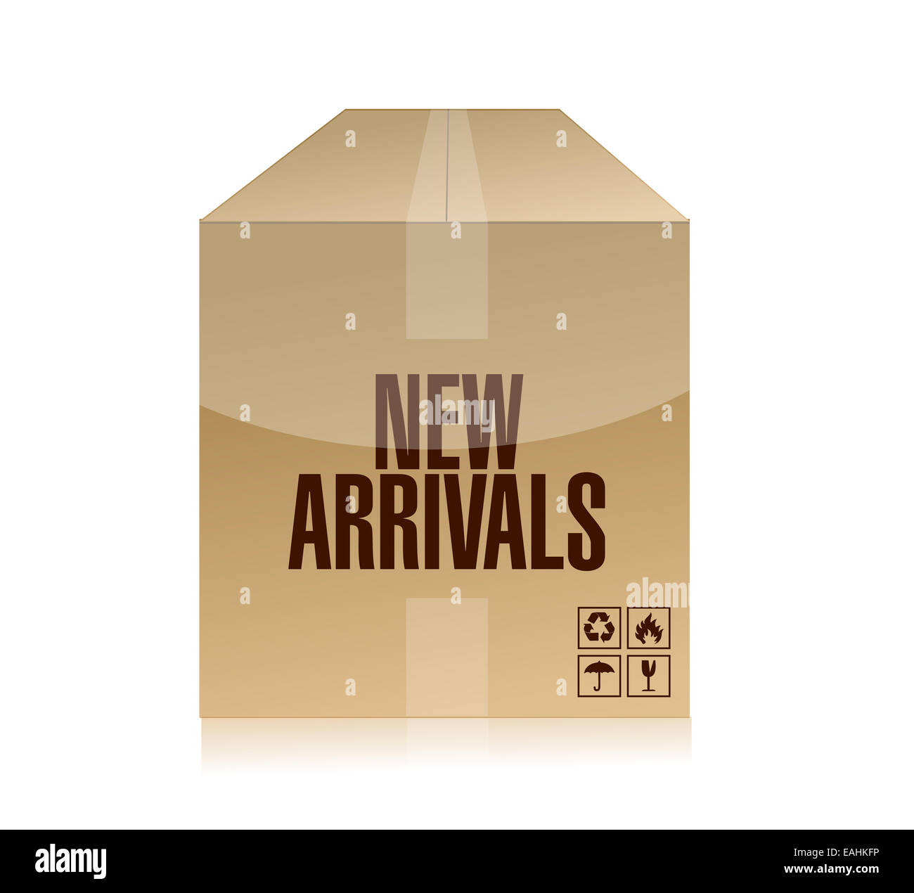 New arrivals box illustration design Stock Photo - Alamy