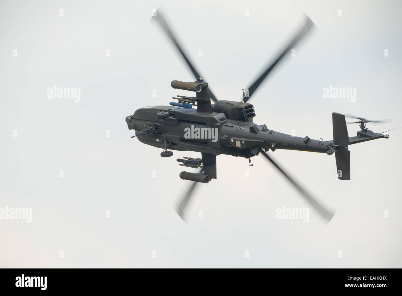 Fairford Uk 12 July 2014 An Raf Apache Attack Helicopter In Flight