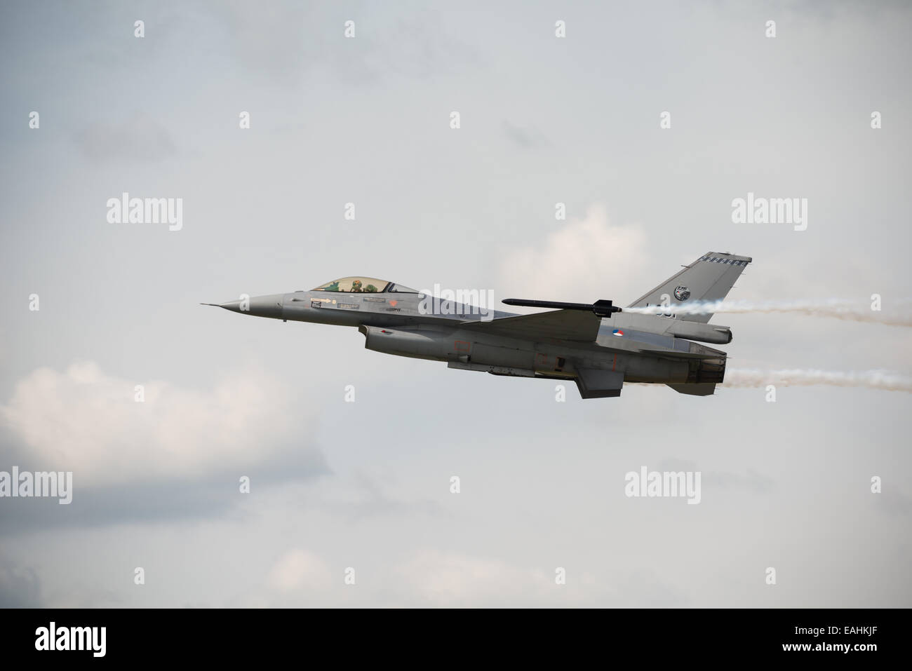 Fairford, UK - 12 July 2014: A Royal Netherlands Air Force (RNLAF) F16 ...