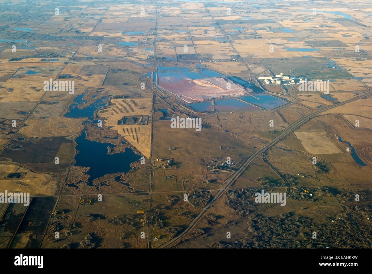 PotashCorp Cory potash facility on the Saskatchewan prairie. It ...