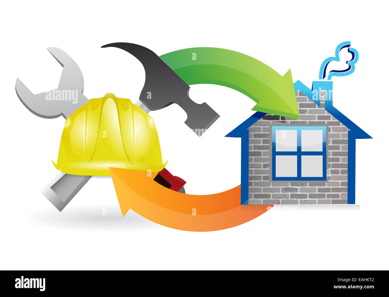 construction process under construction sign illustration design over ...