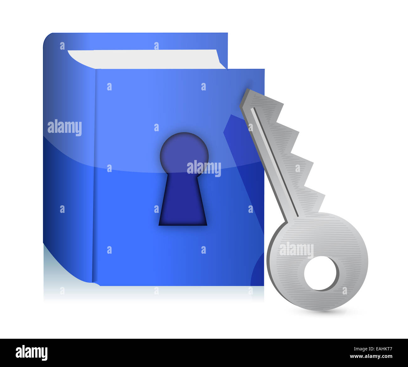 Lock book and key Stock Photo - Alamy