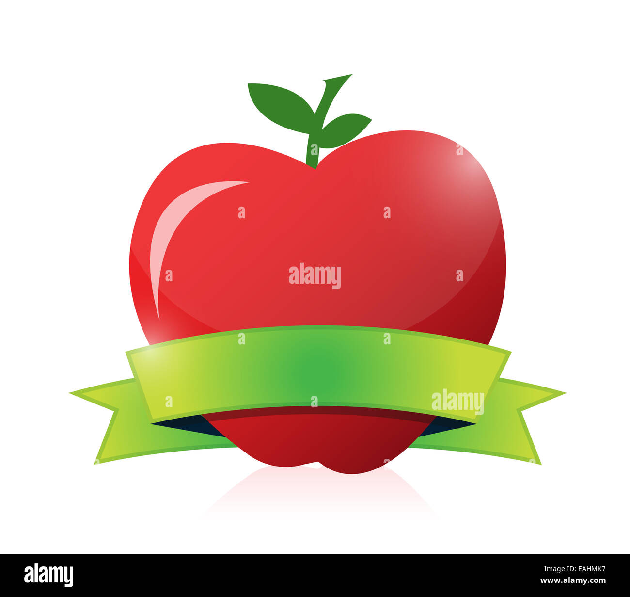 Red apple leaf doodle Cut Out Stock Images & Pictures - Alamy