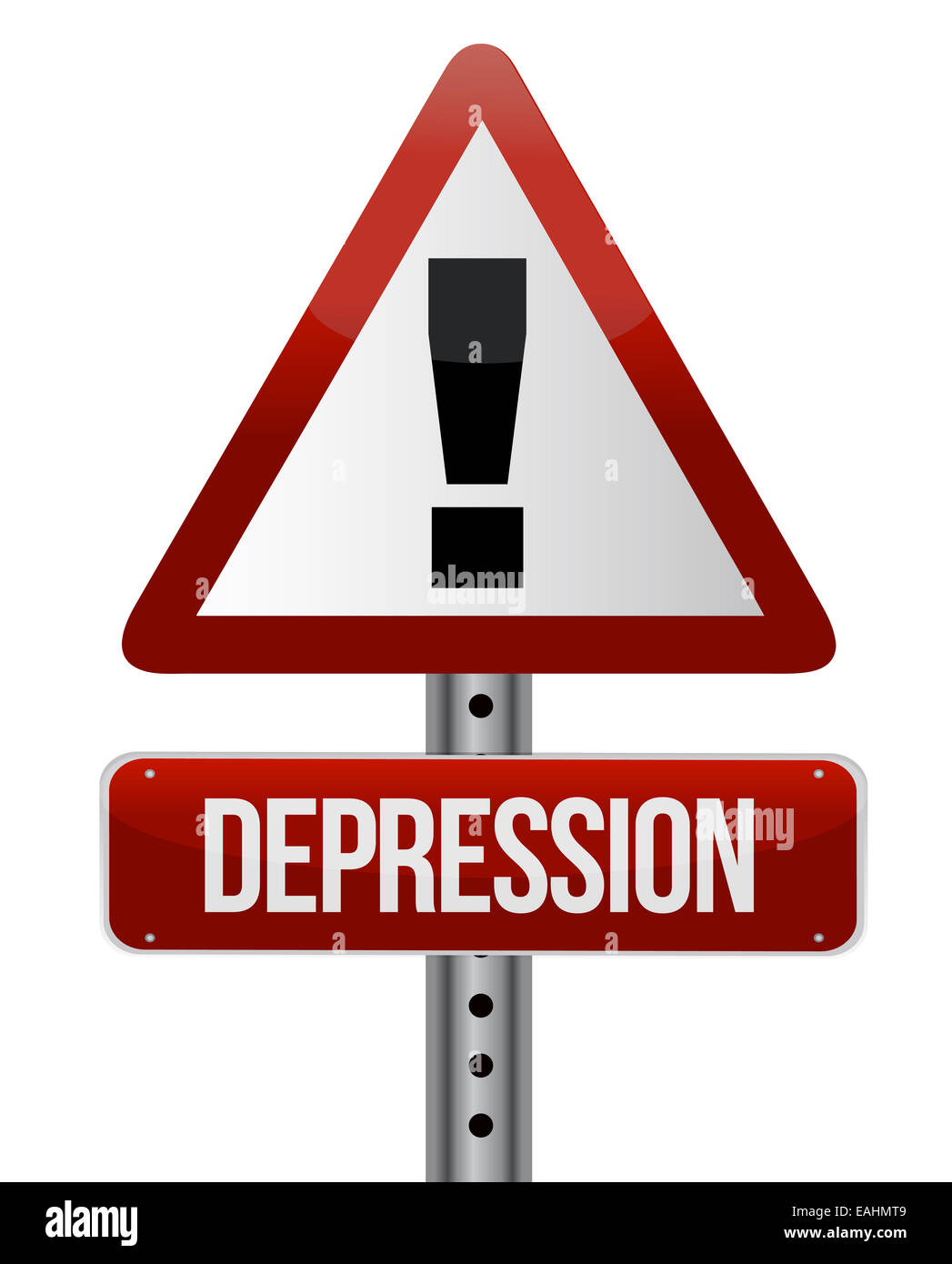 Depression warning sign Stock Photo - Alamy