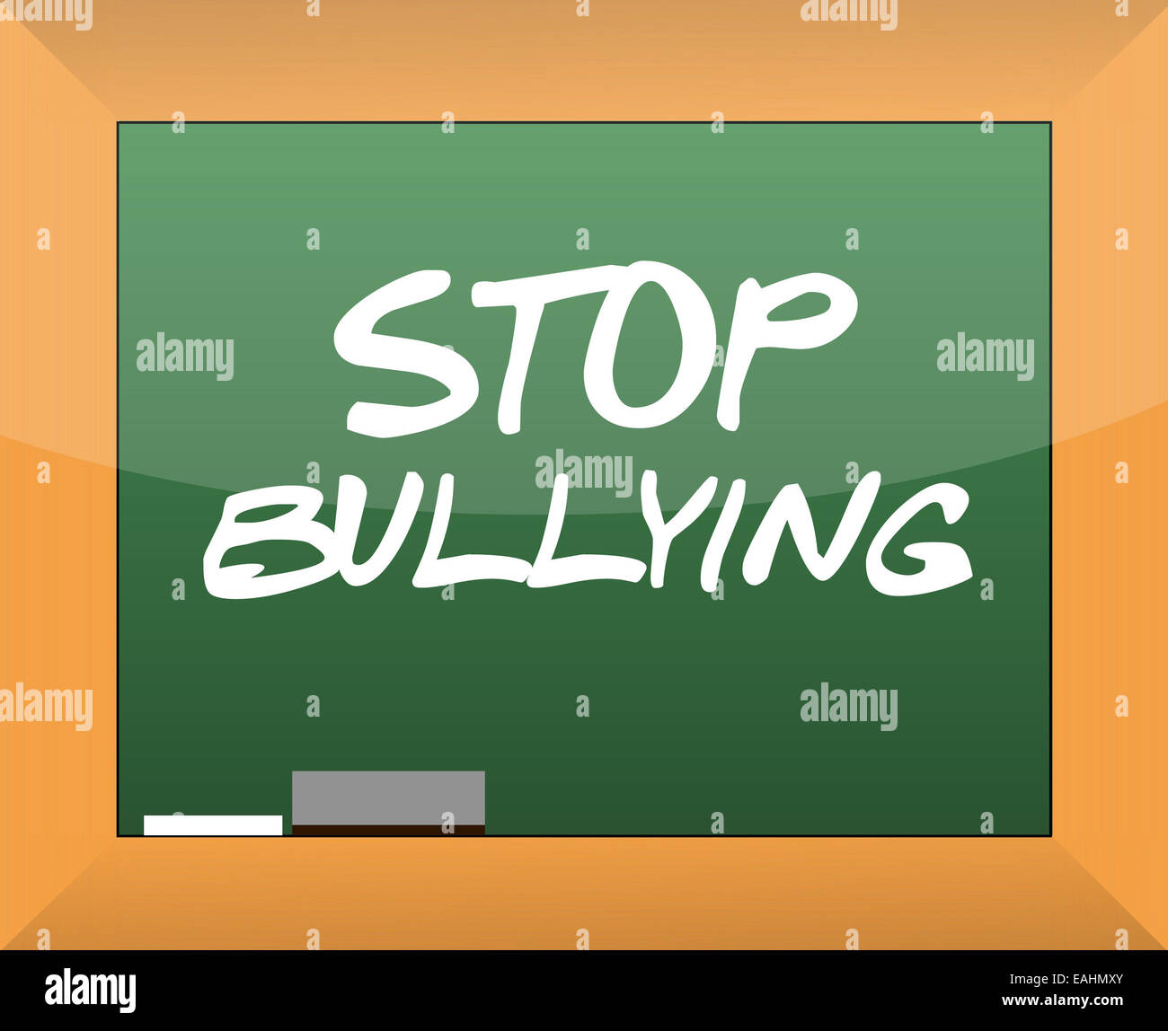 Stop bullying text written on a blackboard Stock Photo - Alamy