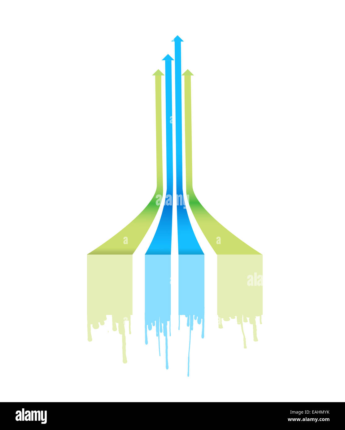 Leader arrow lines illustration design Stock Photo - Alamy