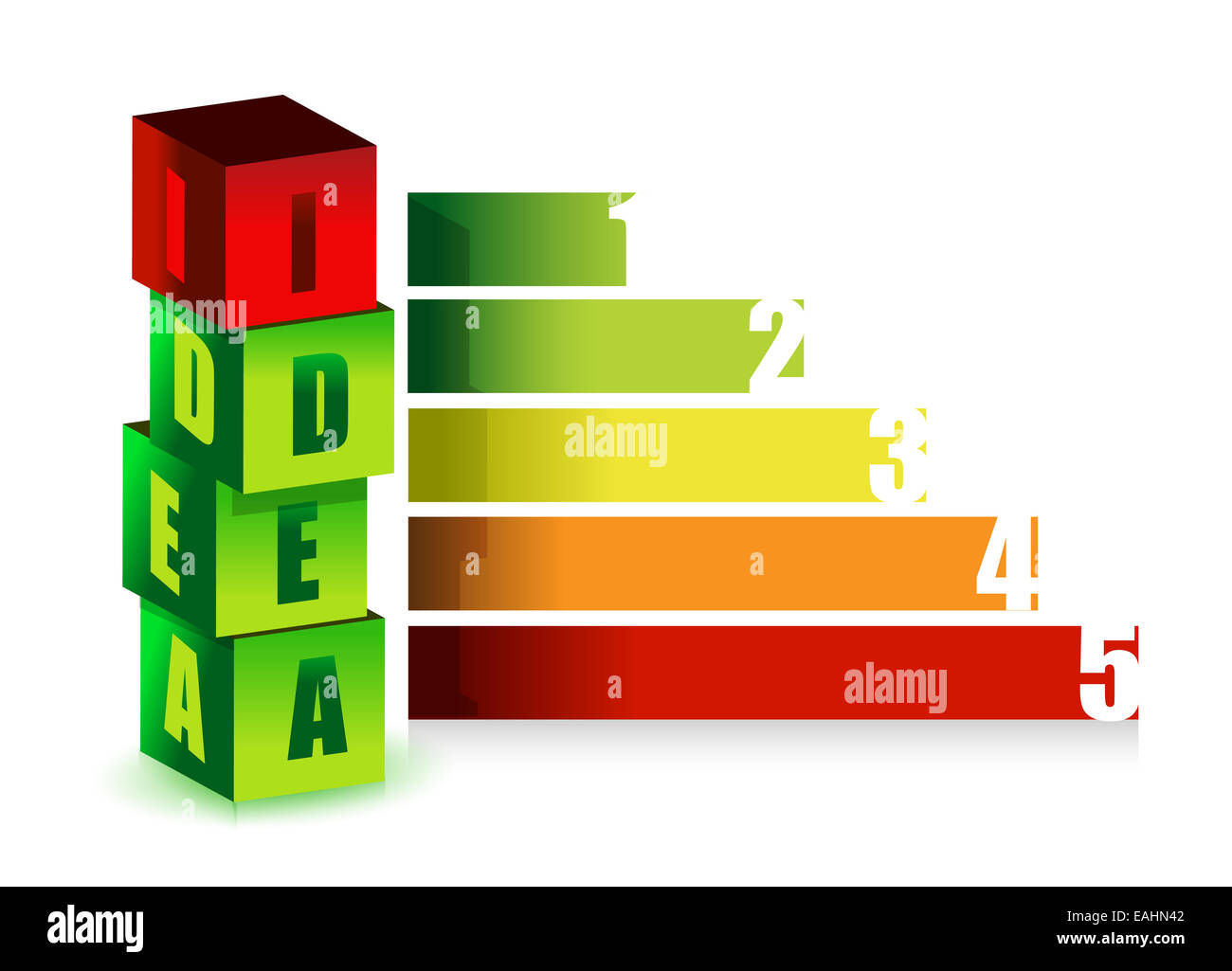 Idea color graph illustration design Stock Photo - Alamy