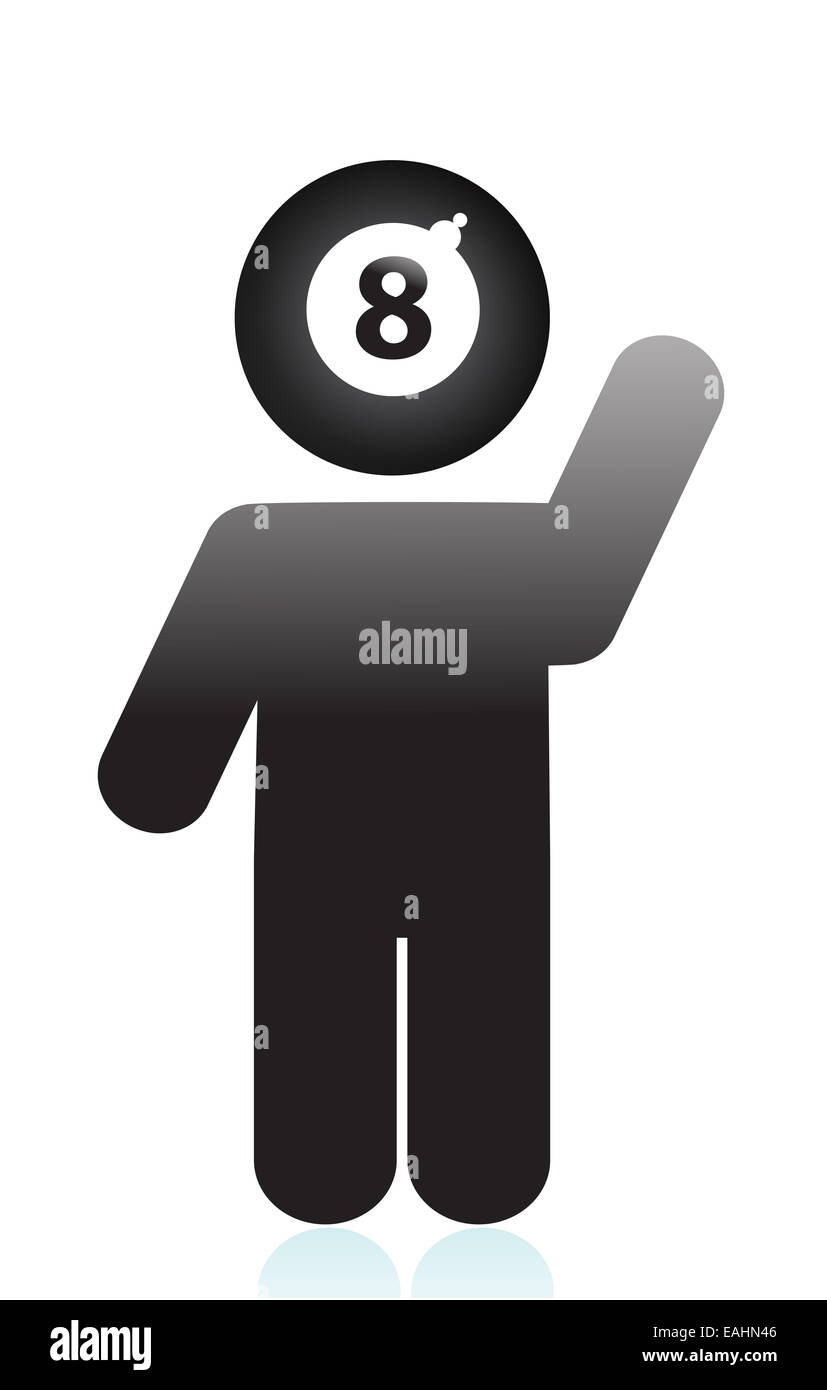 Eight ball head icon Stock Photo - Alamy