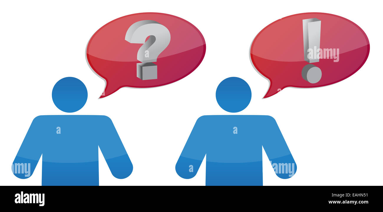 Question and exclamation marks Stock Photo - Alamy