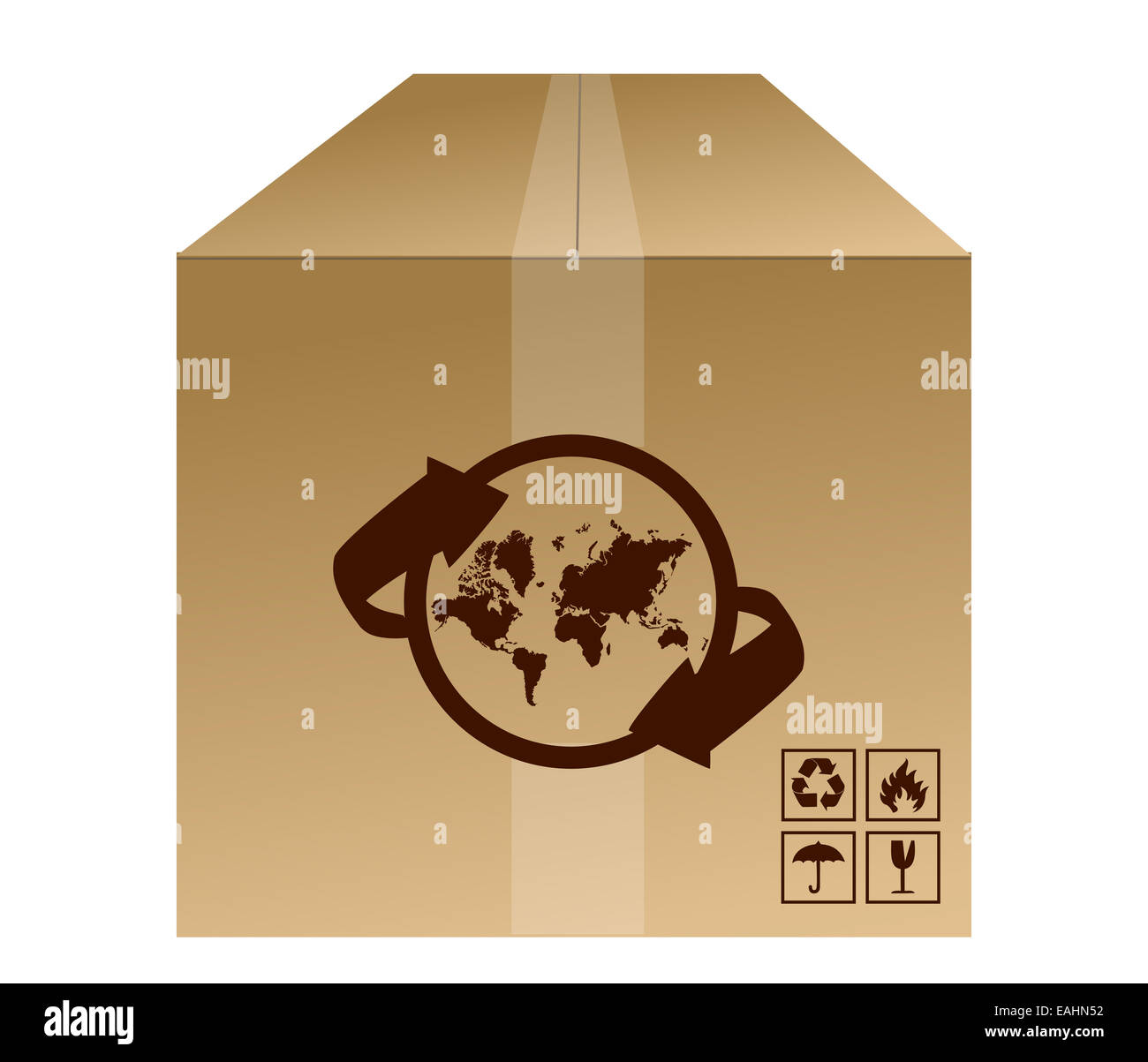 World box shipment concept Stock Photo - Alamy
