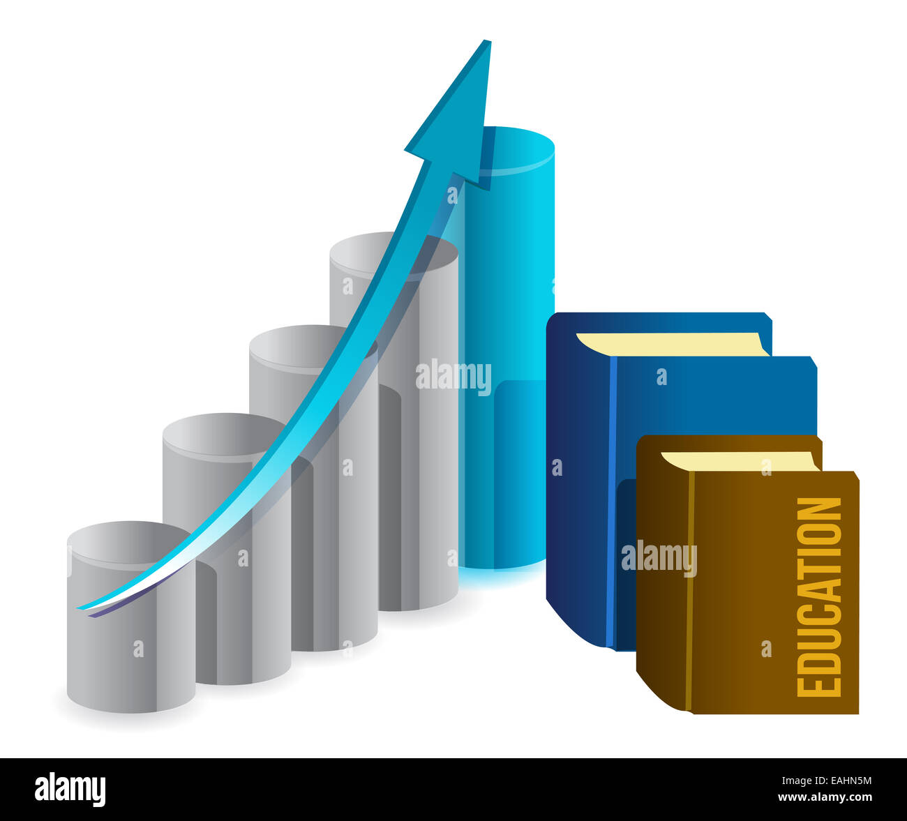 Education business graph Stock Photo - Alamy