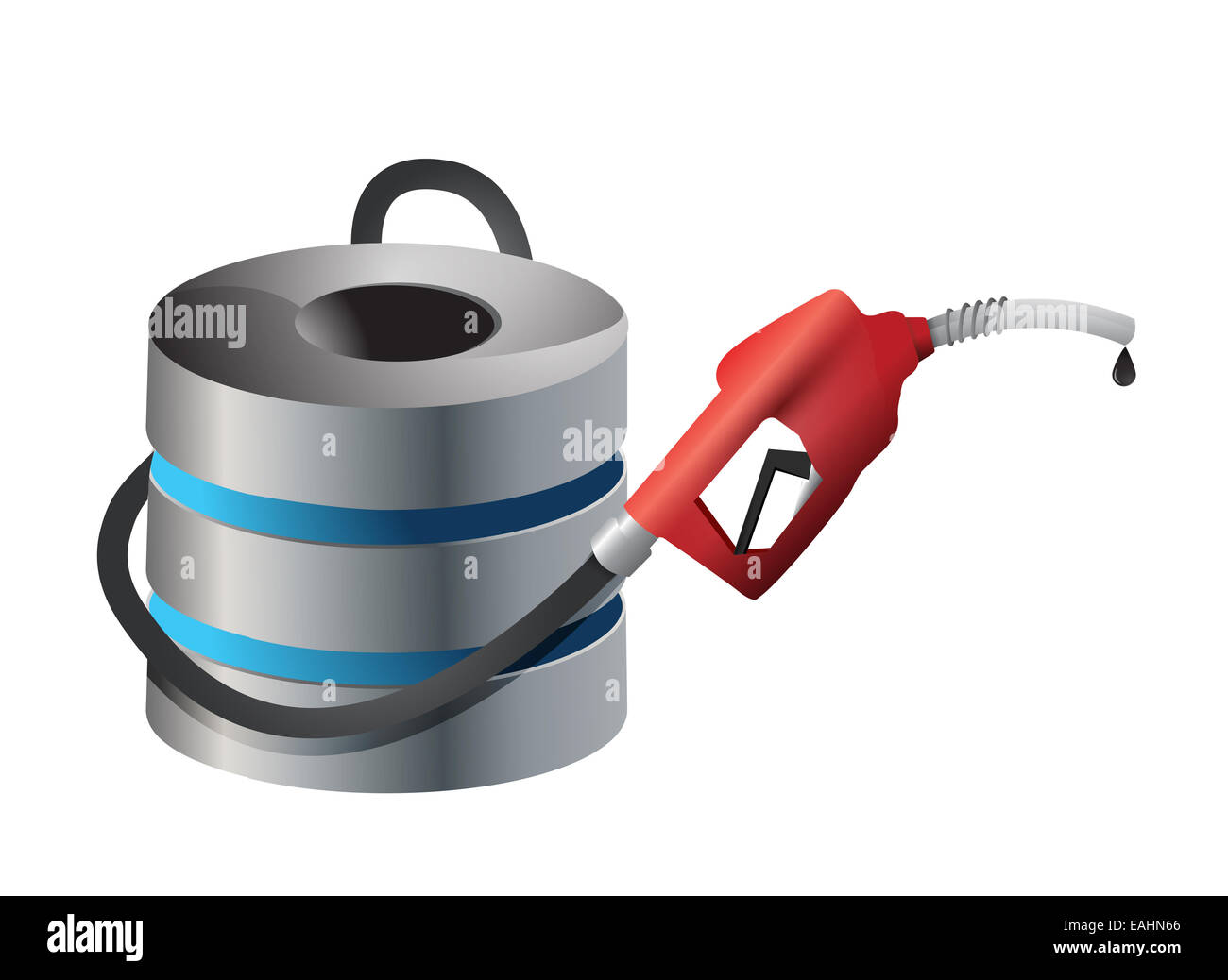 Computer server with a gas pump nozzle Stock Photo - Alamy