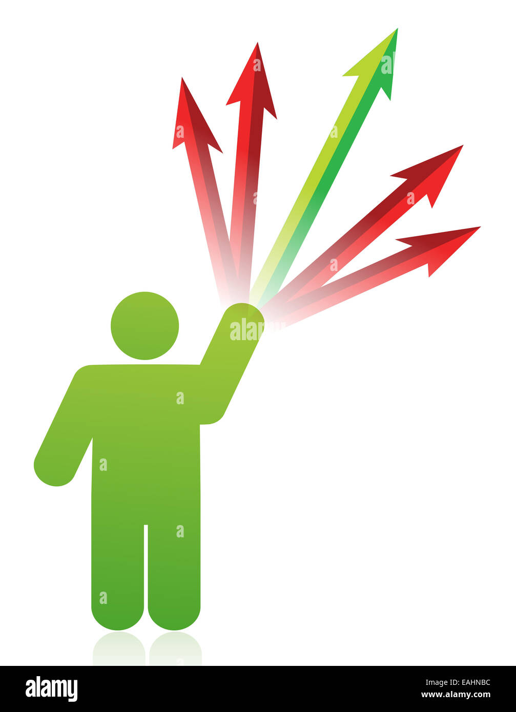 Icon with arrows going to different directions Stock Photo - Alamy