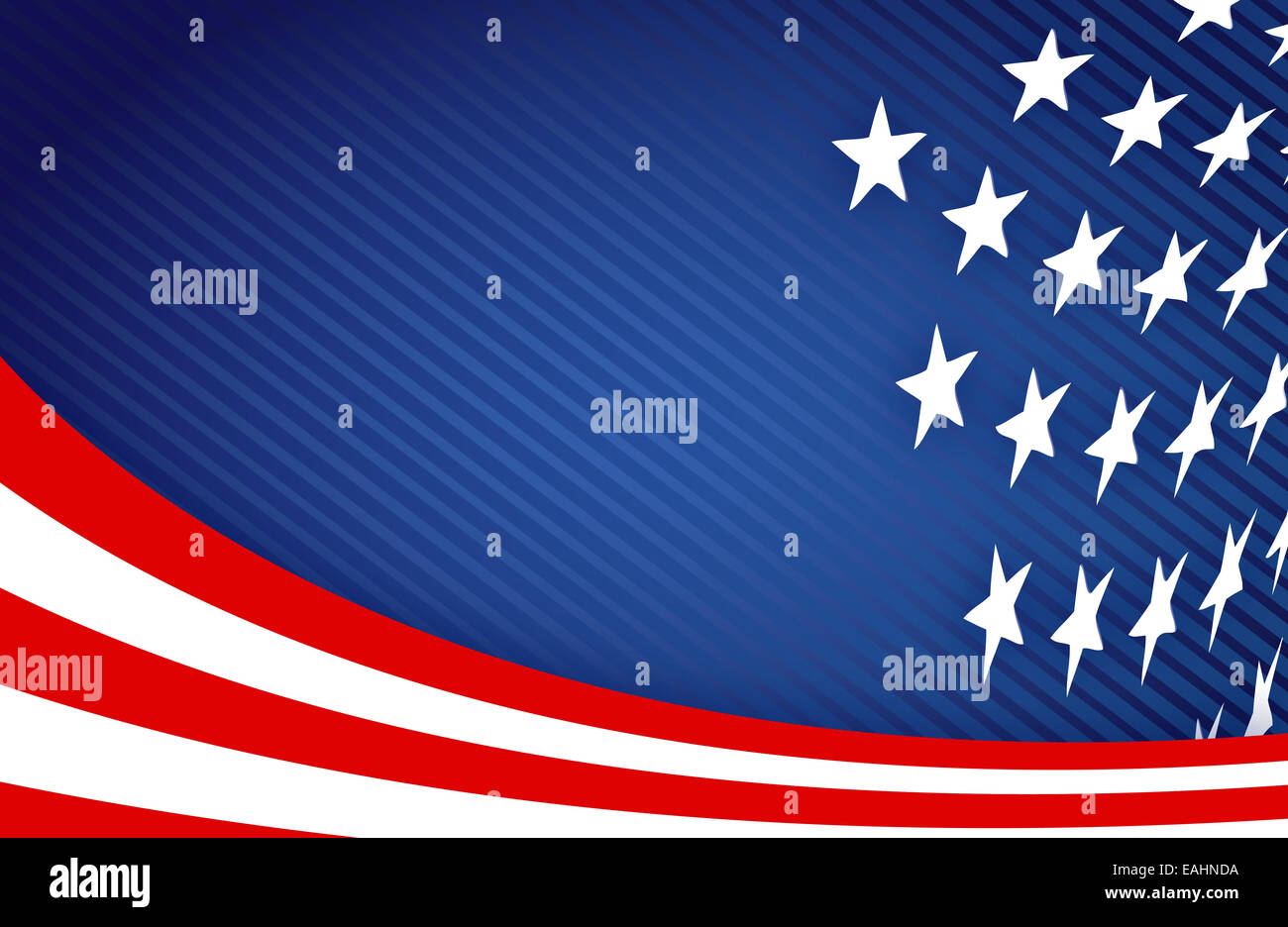 American Flag Design Stock Photo - Alamy