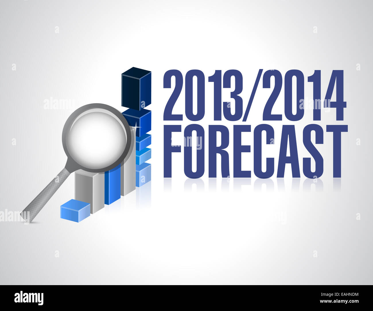 2013 2014 business forecast concept illustration Stock Photo - Alamy