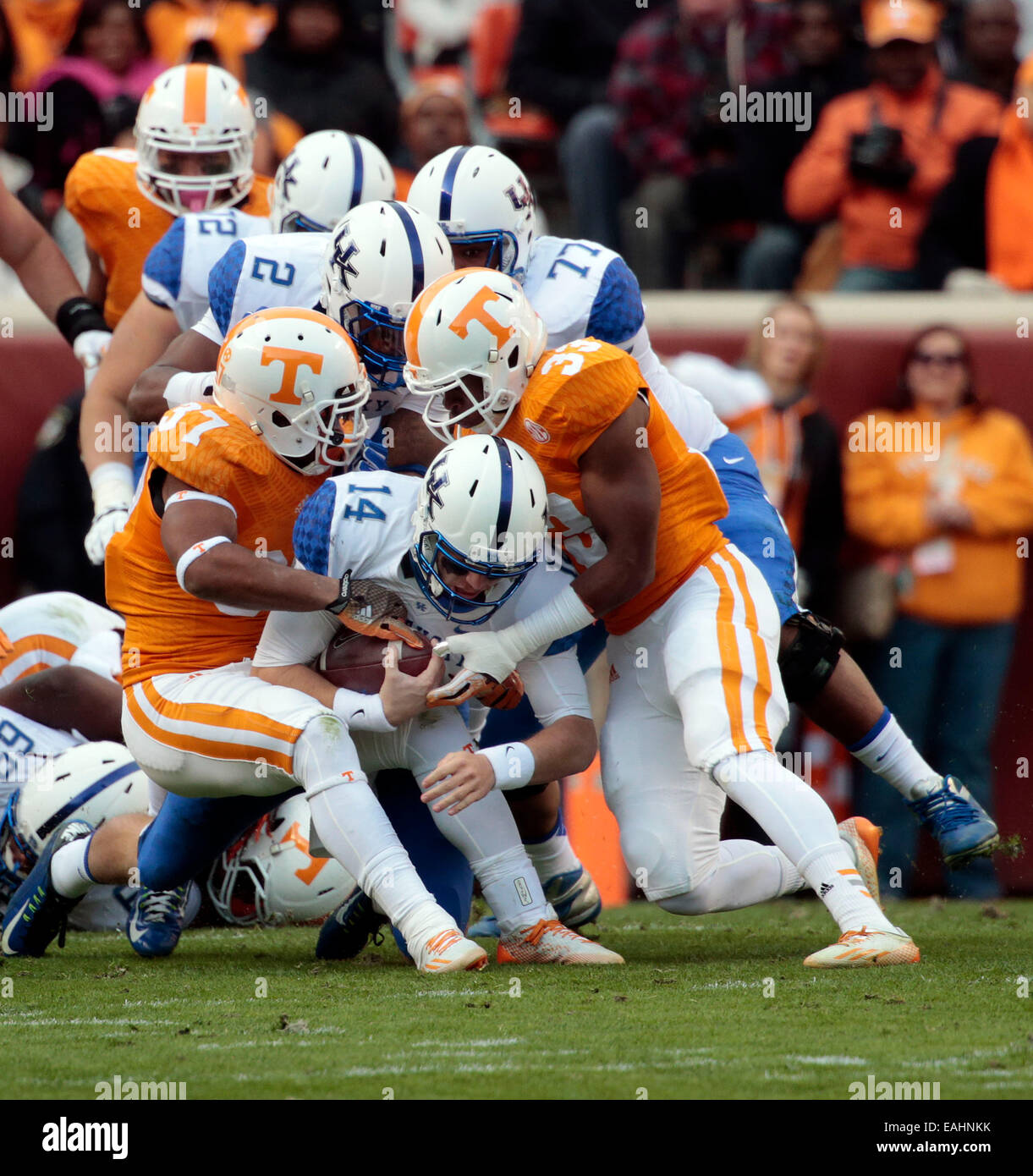 Knoxville, TN, USA. 15th Nov, 2014. Tennessee Volunteers defensive back ...