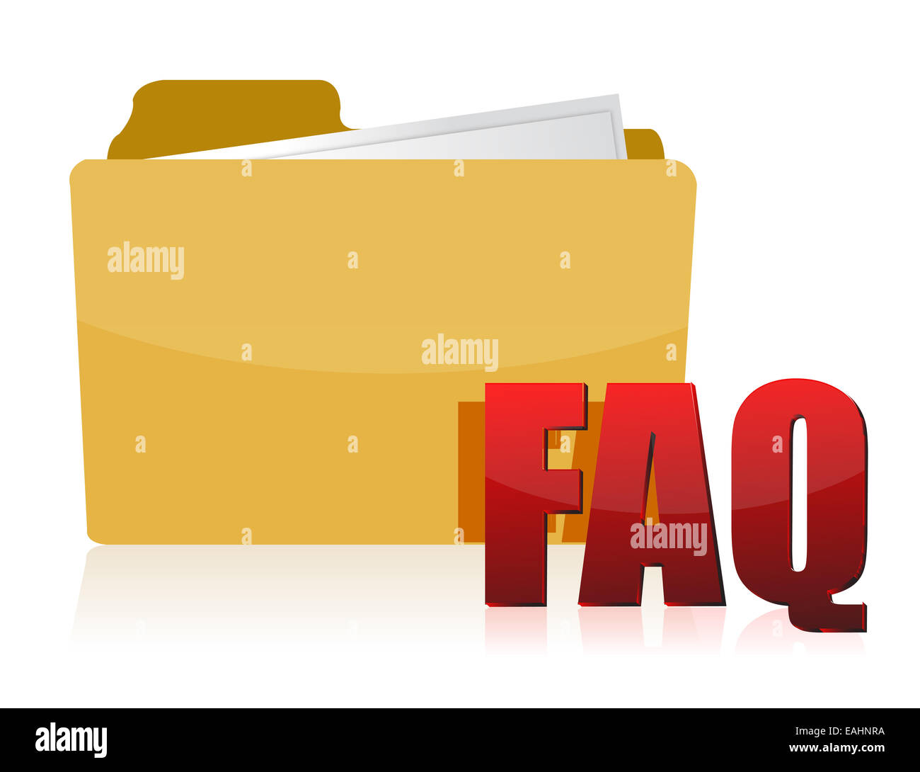 Illustration "folder faq Stock Photo - Alamy