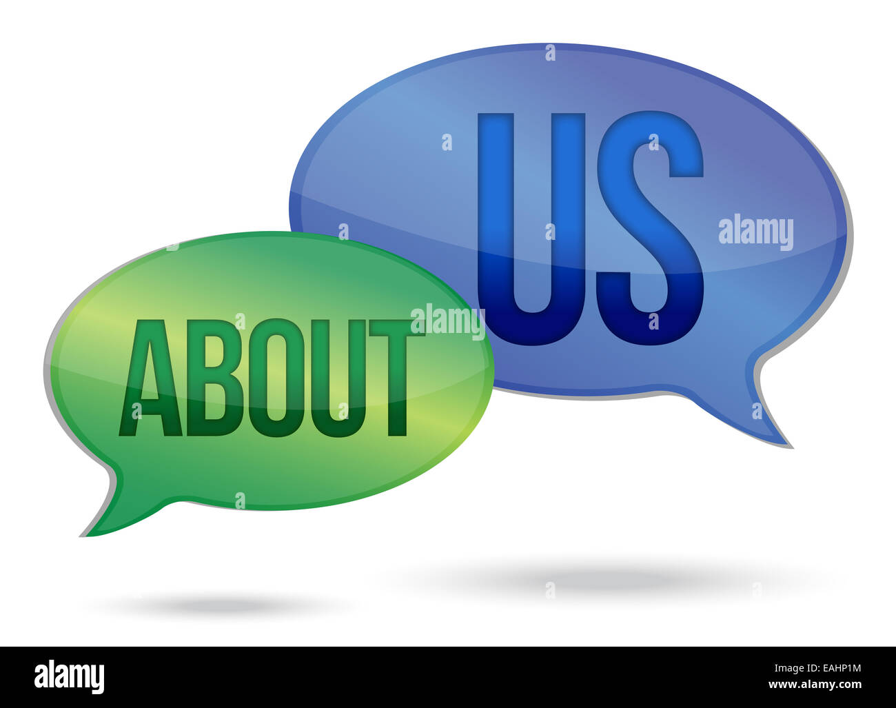 about us messages illustration design over a white background Stock ...