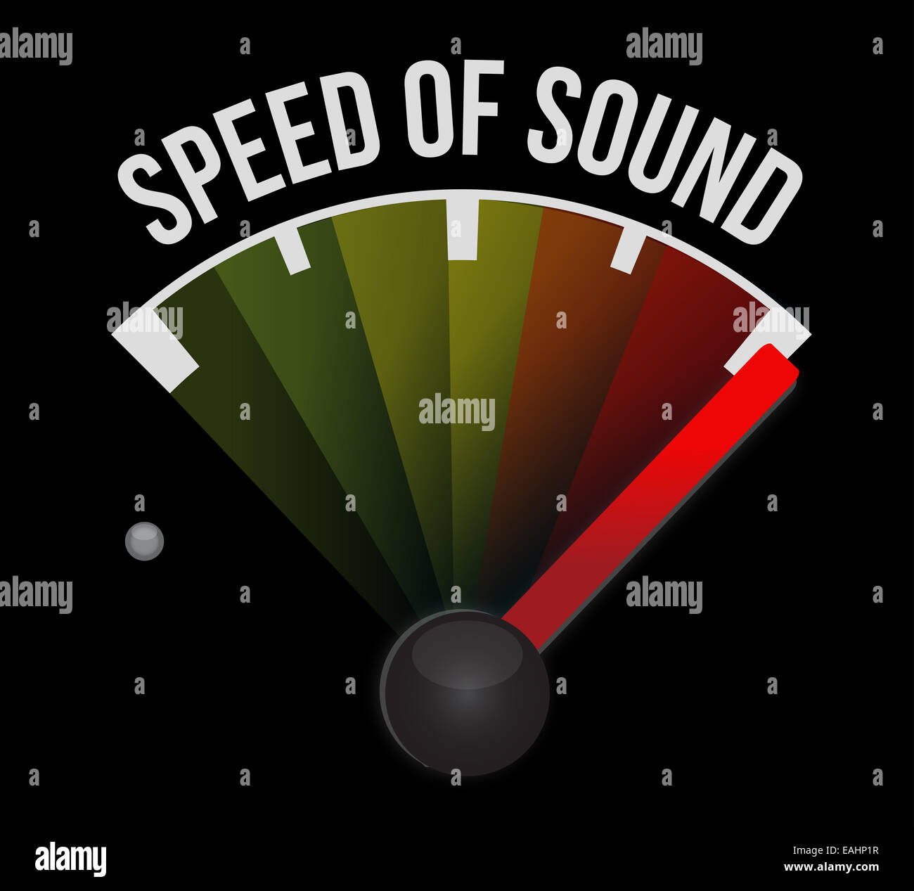 Speed of sound speedometer Stock Photo - Alamy