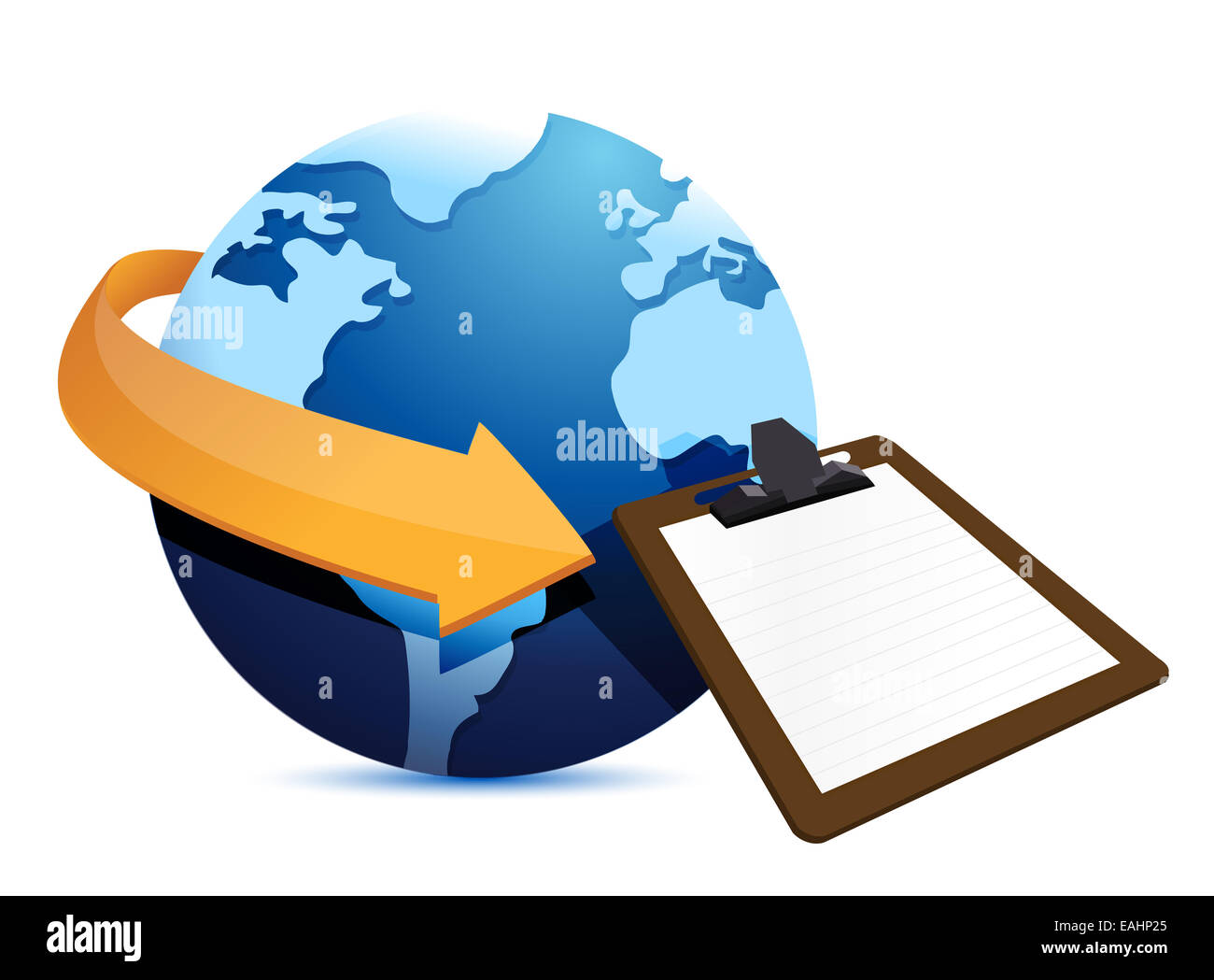 Earth globe paper plane hi-res stock photography and images - Alamy