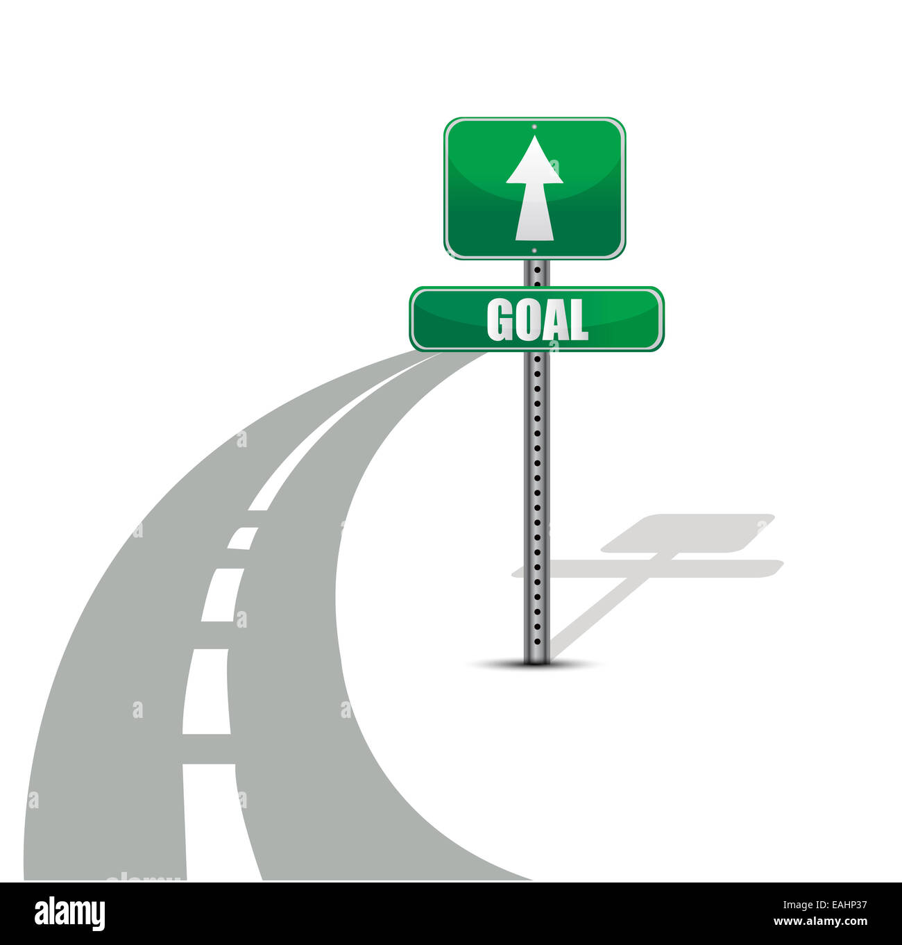 Goal road illustration design Stock Photo - Alamy