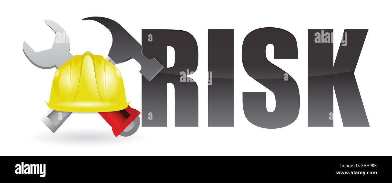 Safety text construction Cut Out Stock Images & Pictures - Alamy