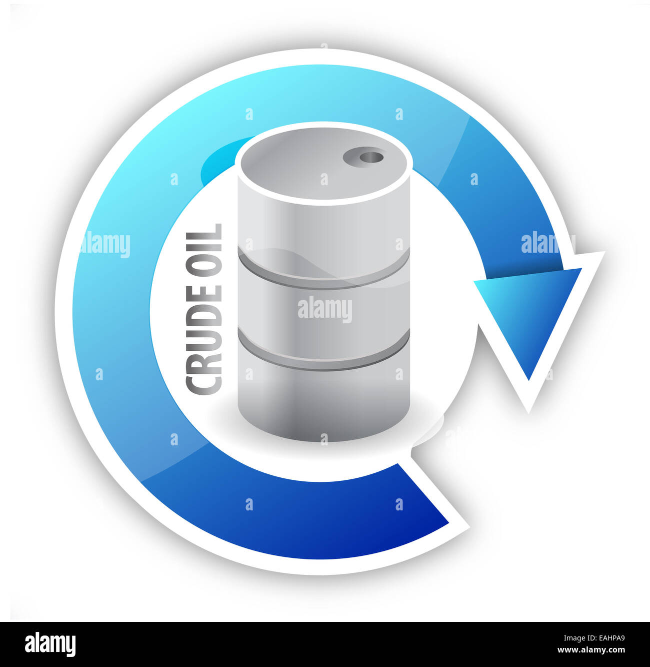Crude oil price cycles illustration design Stock Photo - Alamy