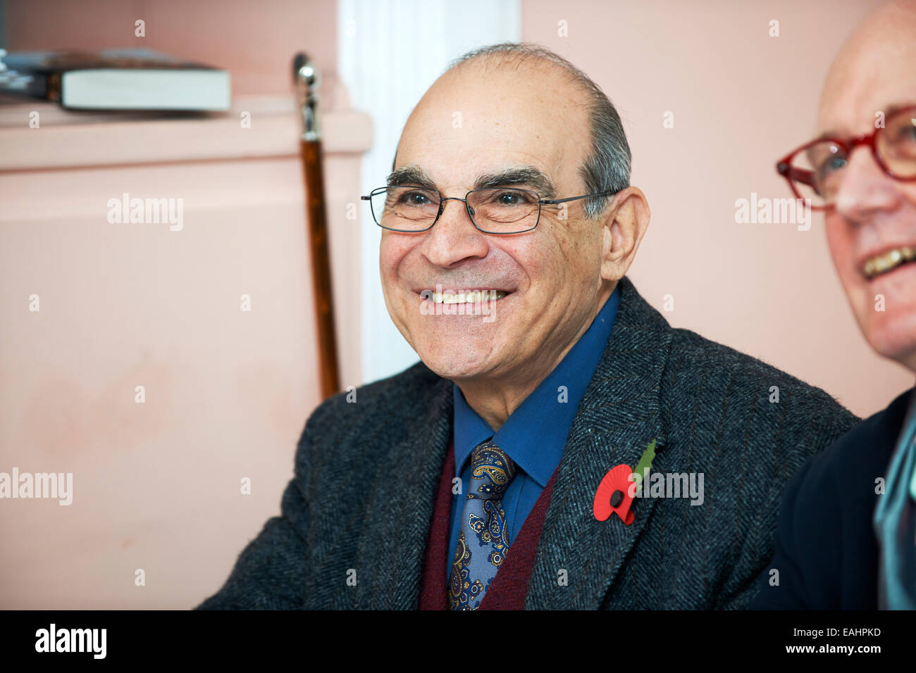 David Suchet & Geoffrey Wansell at the Oldie Literary Lunch 11-11-14 ...