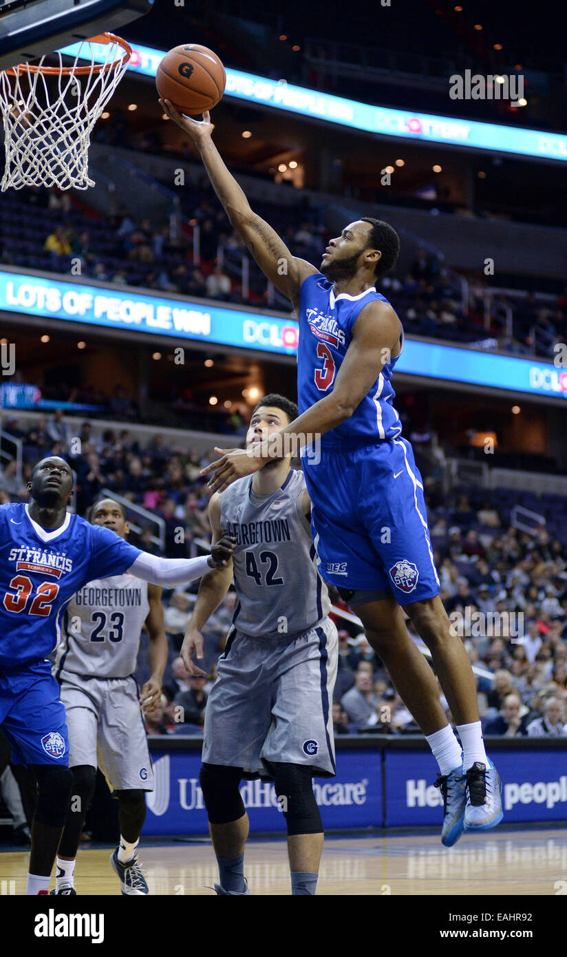 Washington, DC, USA. 15th Nov, 2014. 20141115 - St. Francis forward ...