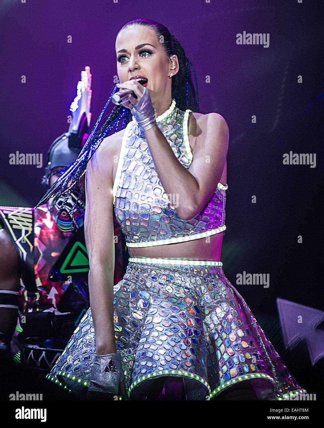 Katy Perry performing live on stage on her 'Prismatic World Tour' at ...