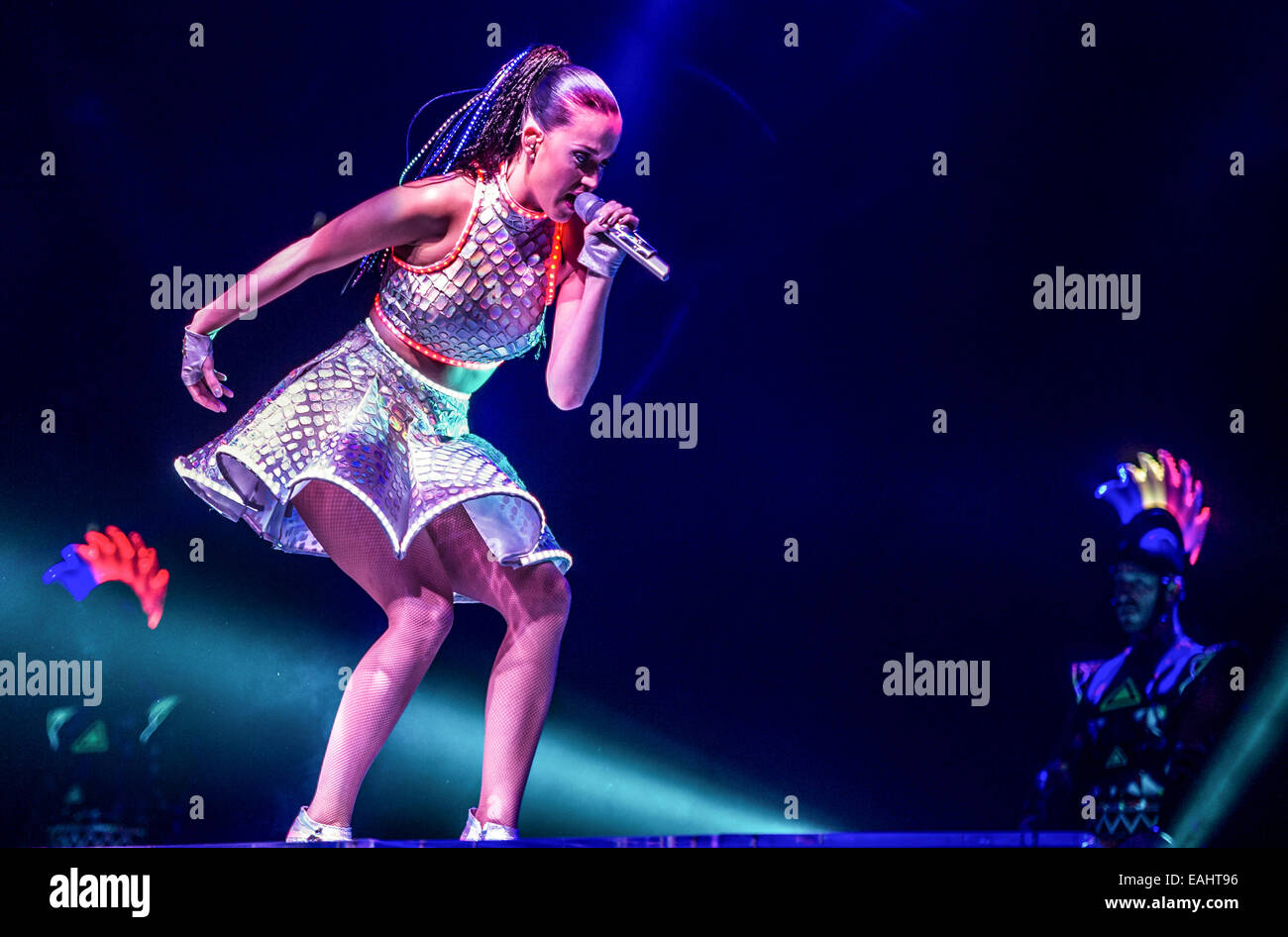 Katy Perry performing live on stage on her 'Prismatic World Tour' at ...