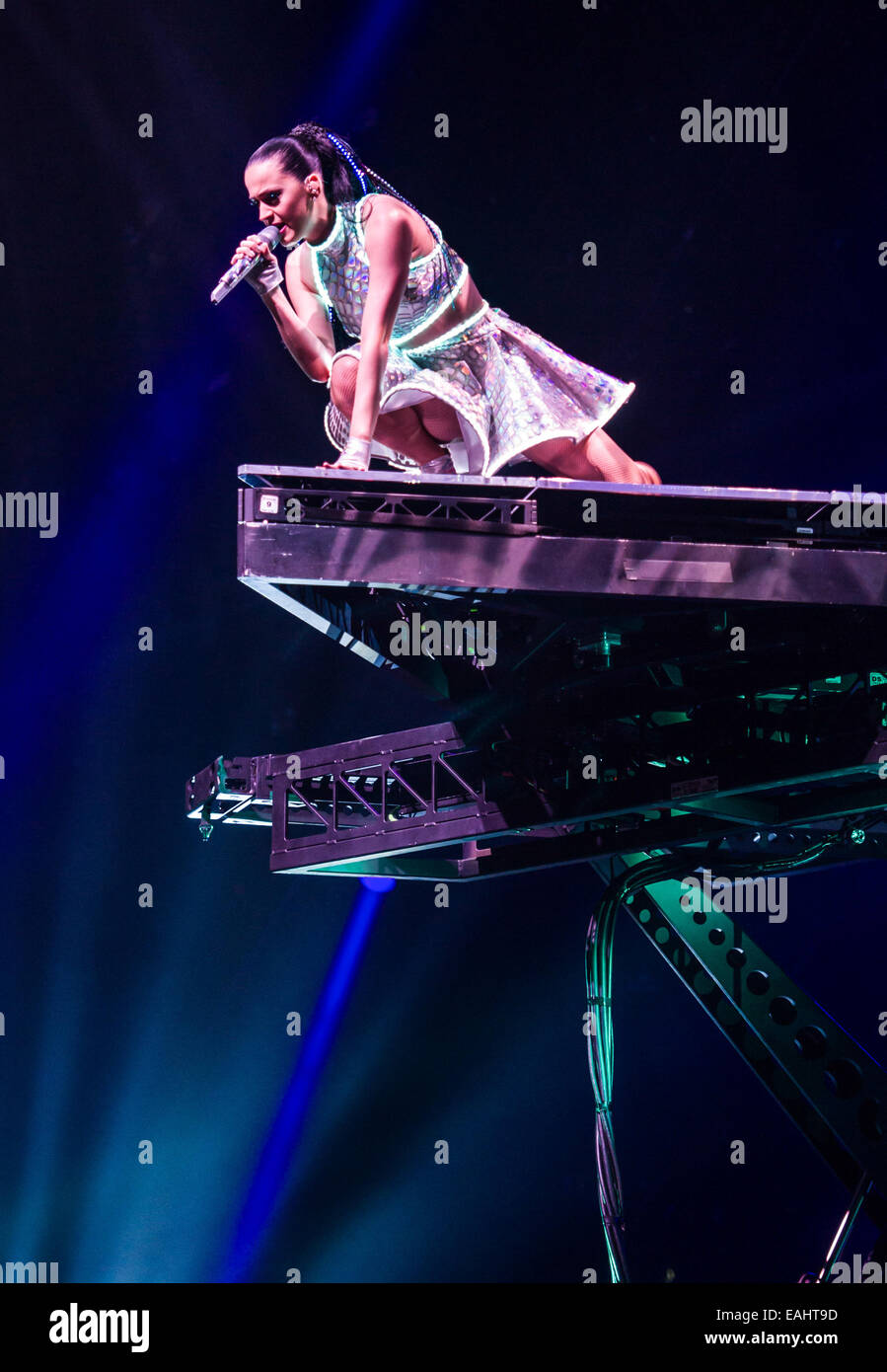 Katy Perry performing live on stage on her 'Prismatic World Tour' at ...