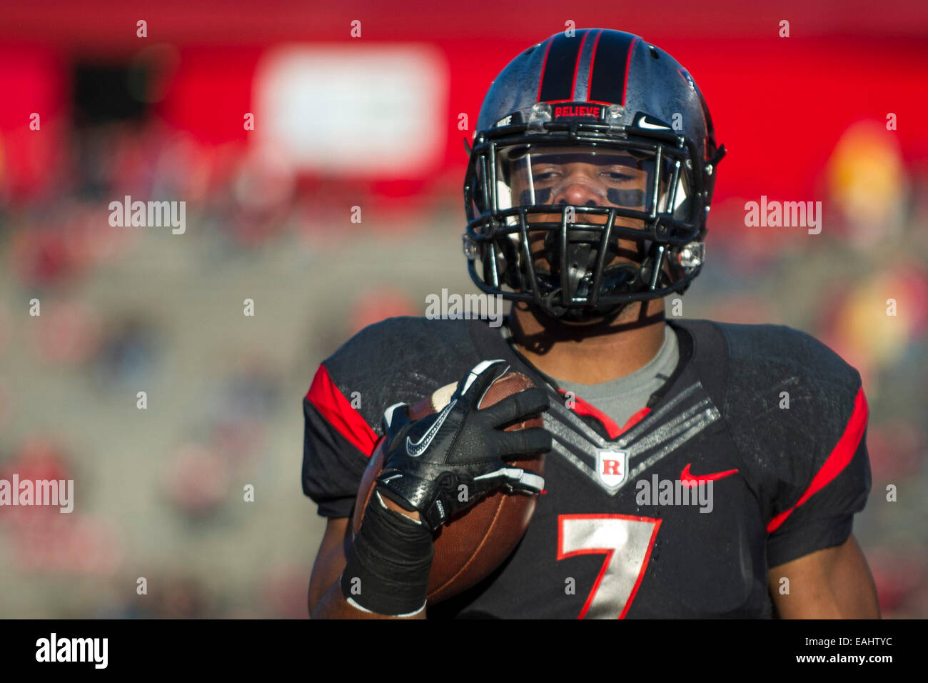 Rutgers scarlet knights running back robert martin 7 hi-res stock ...