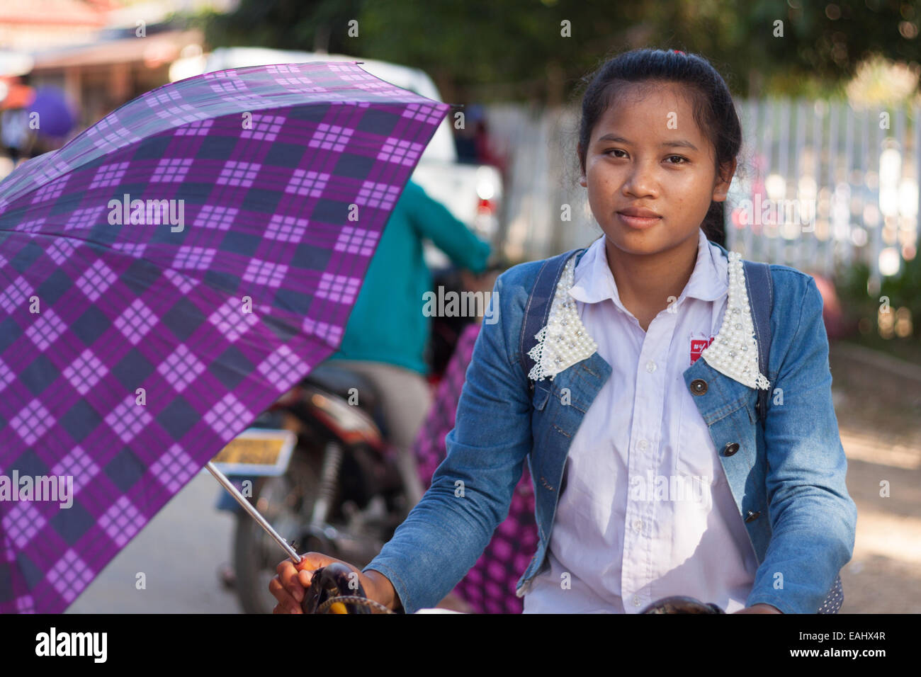 A Lao school girl Stock Photo - Alamy