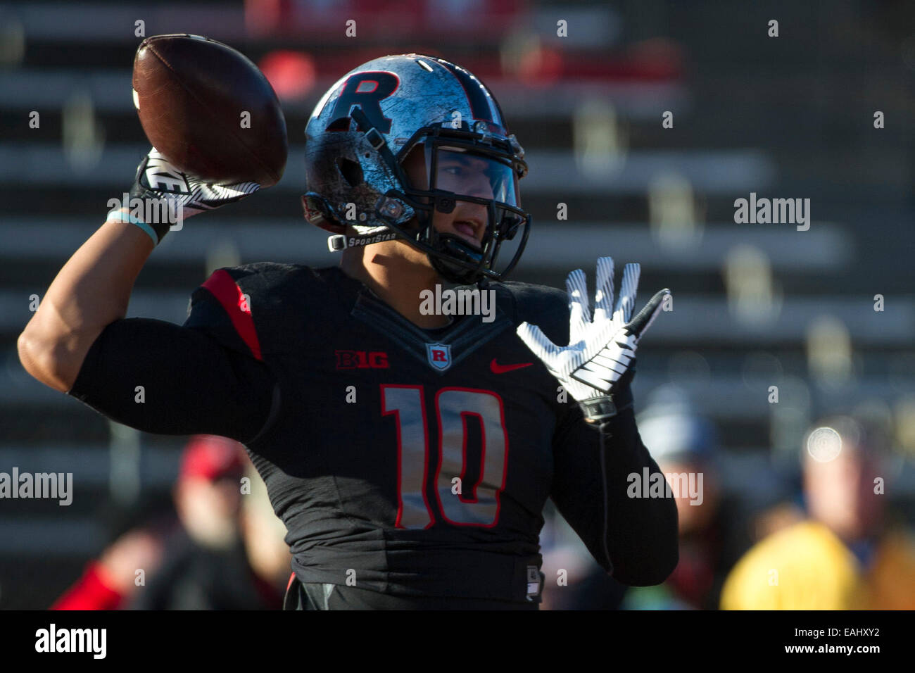Rutgers scarlet knights quarterback gary nova 10 hi-res stock ...