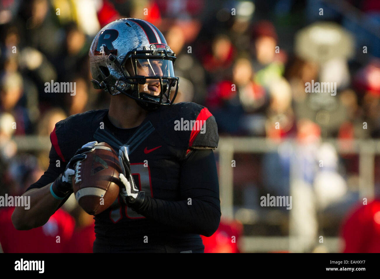 Rutgers scarlet knights quarterback gary nova 10 hi-res stock ...