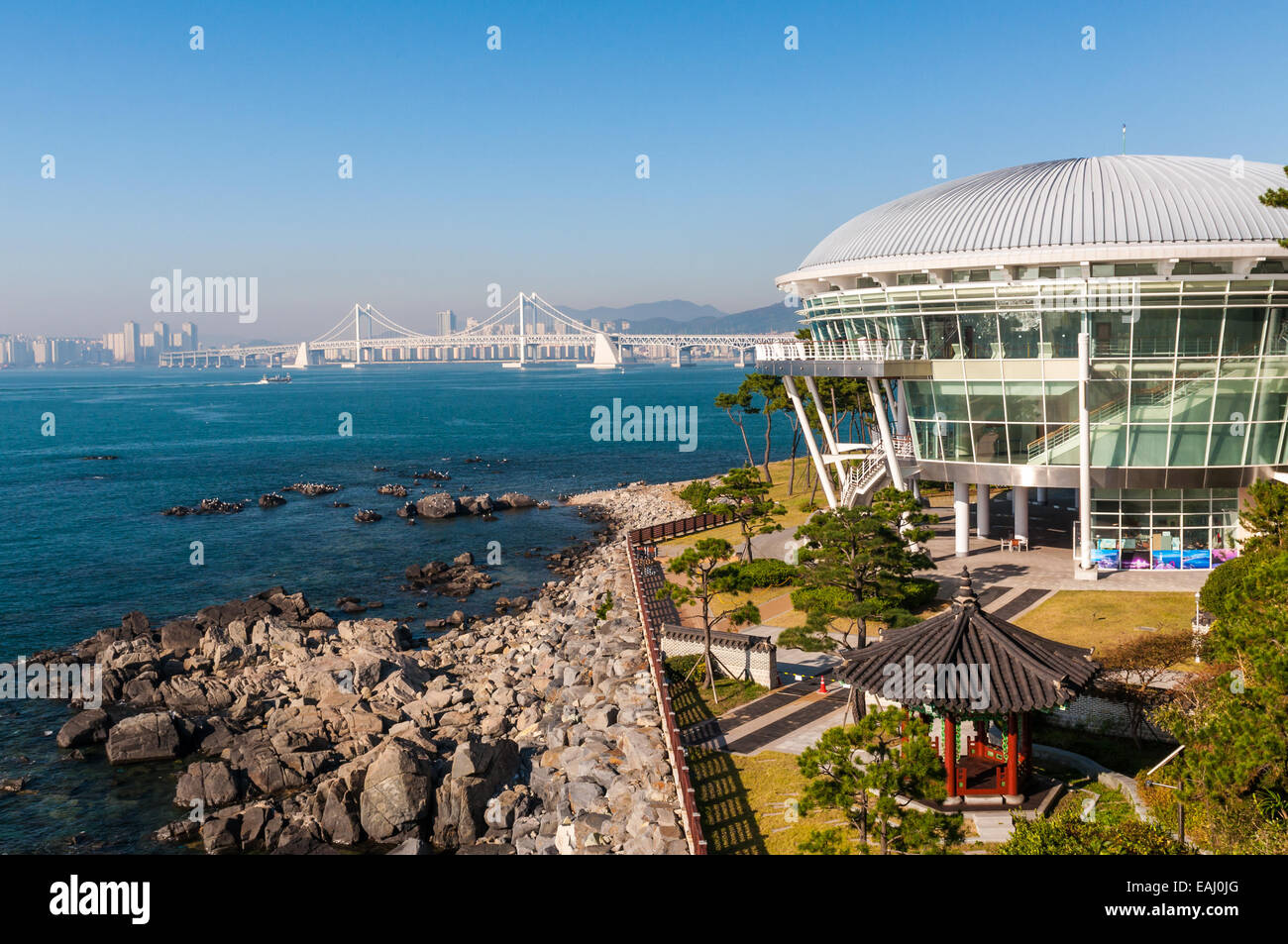 The Nurimaru APEC House in Busan, South Korea. It was built to host the ...