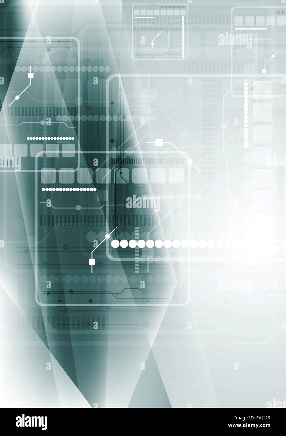 Abstract green tech background. Vector design Stock Photo - Alamy