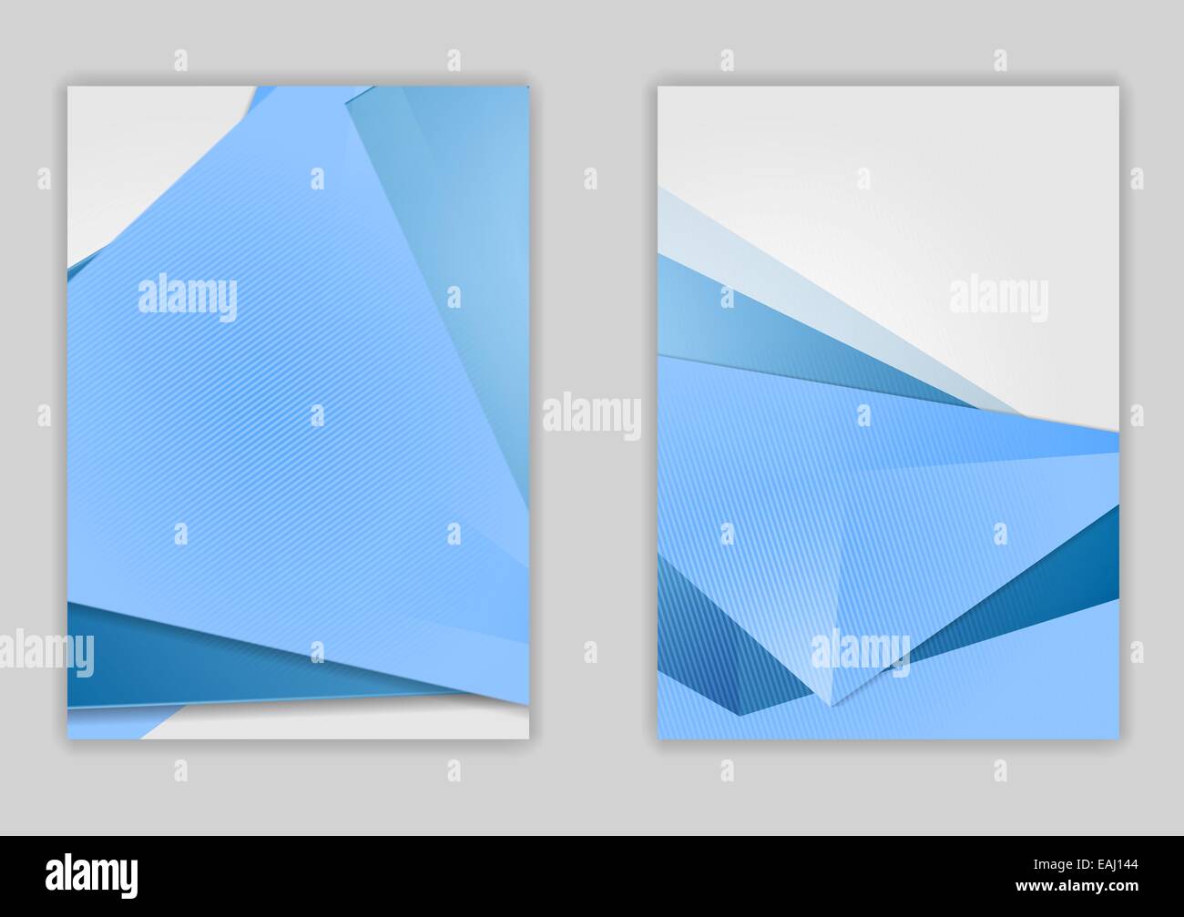 Abstract blue minimal tech flyer design. Vector template Stock Photo ...