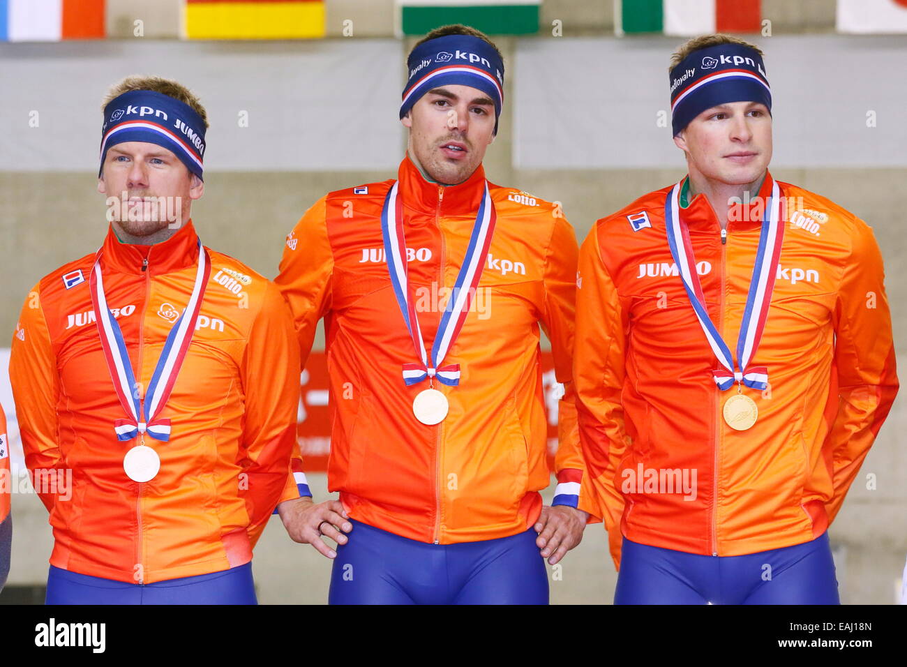Obihiro, Japan. 15th Nov, 2014. Netherlands team group (NED) Speed ...