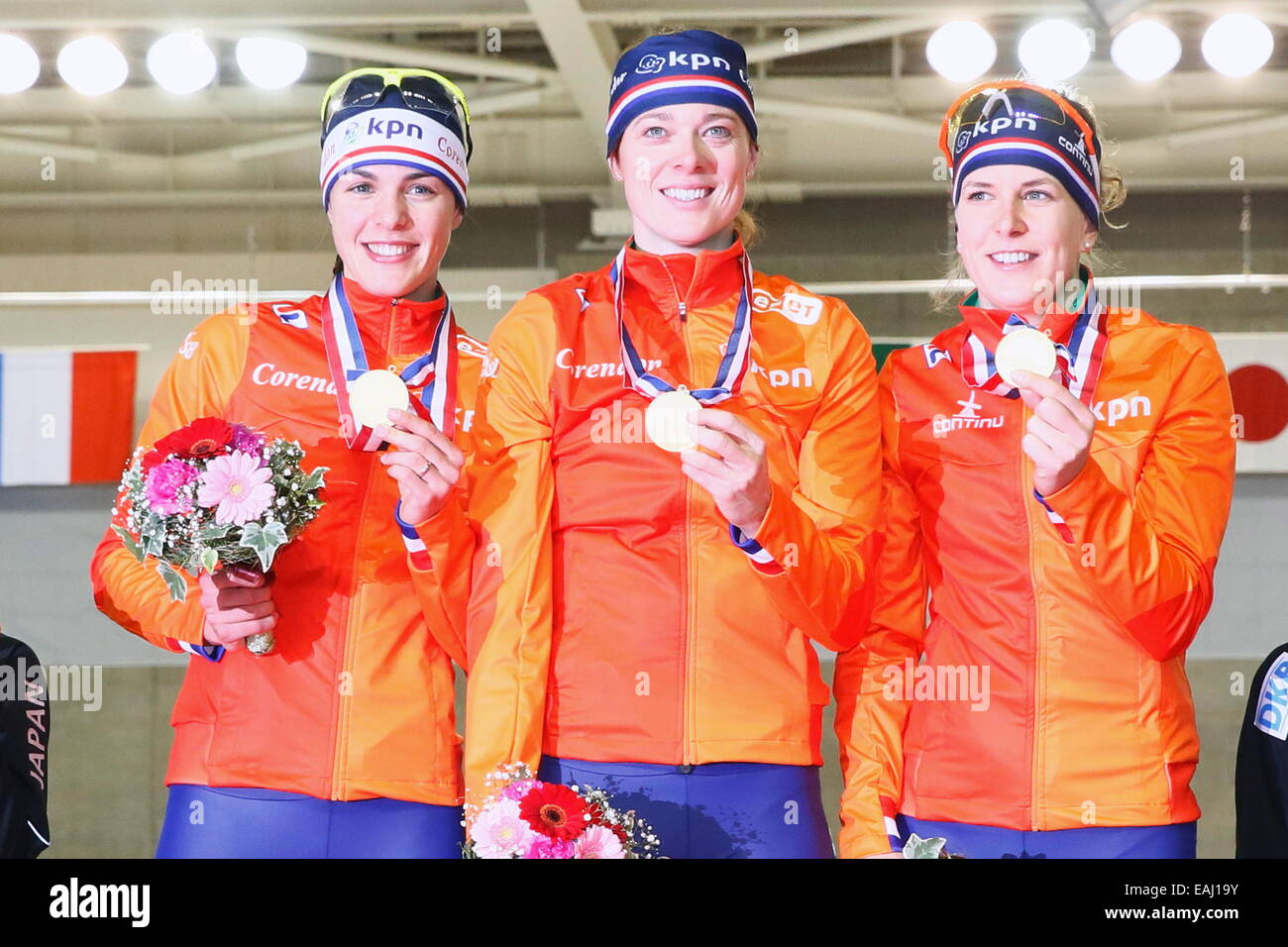 Obihiro, Japan. 15th Nov, 2014. Netherlands team group (NED) Speed ...
