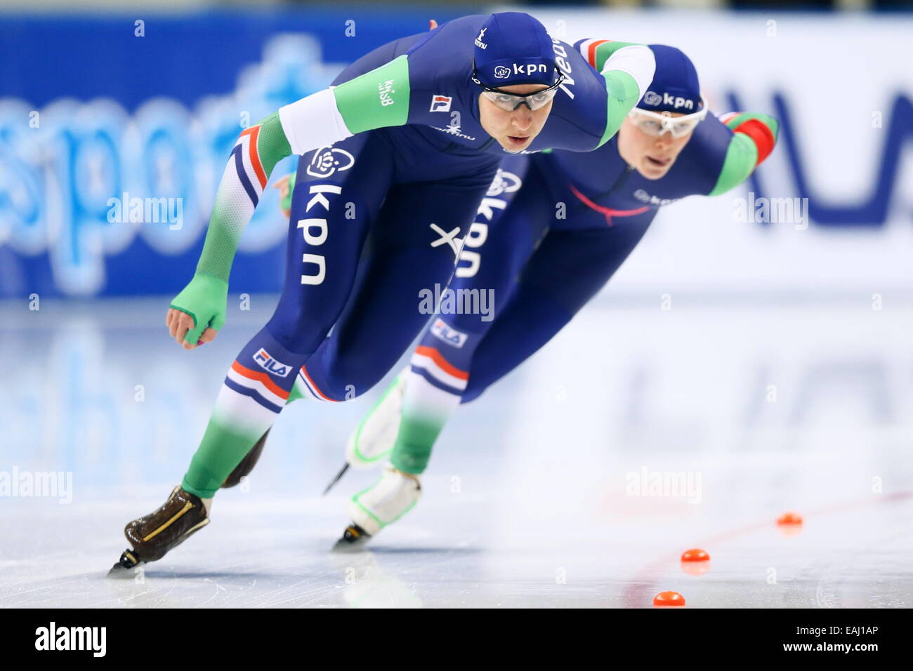 Obihiro, Japan. 15th Nov, 2014. (L to R) Margot Boer, Sanneke de ...