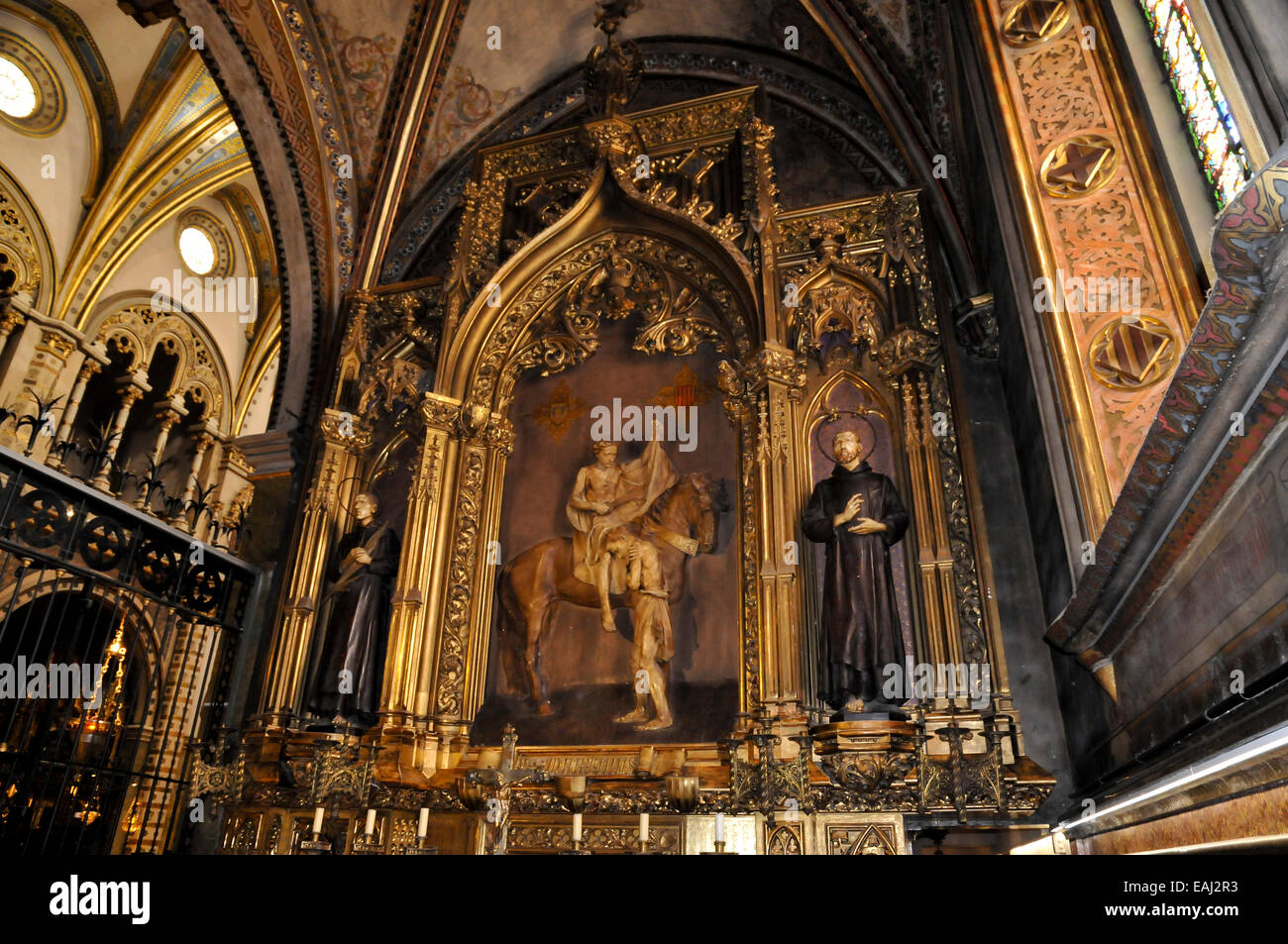 Santa Maria de Montserrat Abbey, Catalonia, Spain Stock Photo - Alamy